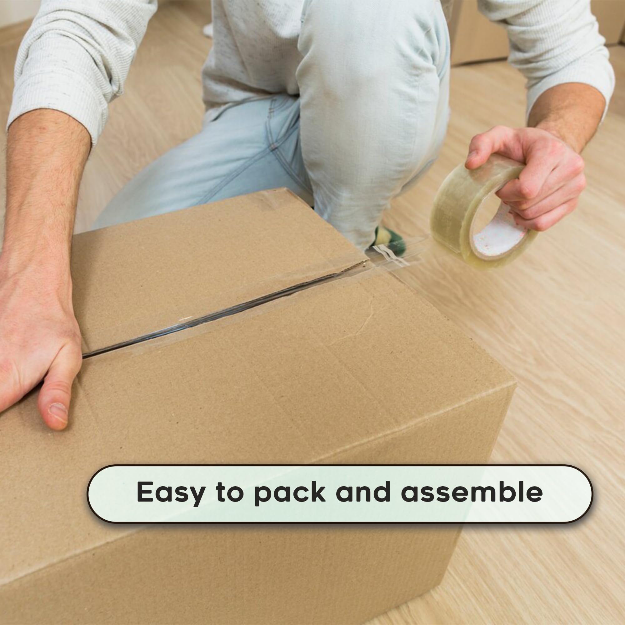 The Boxery 8x6x4'' Corrugated Shipping Boxes 100 Boxes