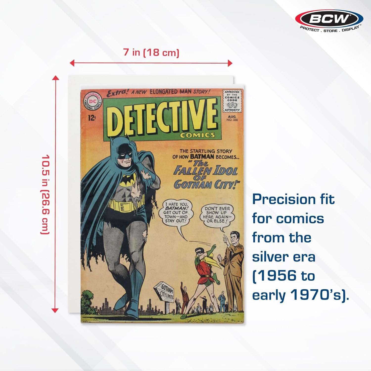 BCW Silver Age Comic Book Backing Boards - 100 ct