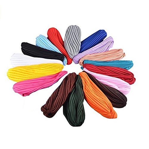 17 Pack Stretchable Polyester Turban Head Cover Twisted Pleated Headwrap By Ever Fairy (Style A)