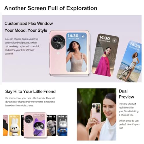 Oppo Find N3 Flip 5G Smartphone|12G+256G|China Version Full Google Service Unlocked Cell Phone|6.8" 120Hz AMOLED Display|Hasselblad Camera System|4300 mAh Battery + 44W Fast Charge|Dual Nano-Sim