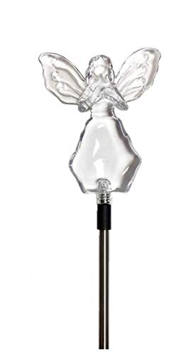 G&J ONLINE TRADING Solar Powered Angel w/Star Garden Stake Landscape Color Change Lights (Set of 2)