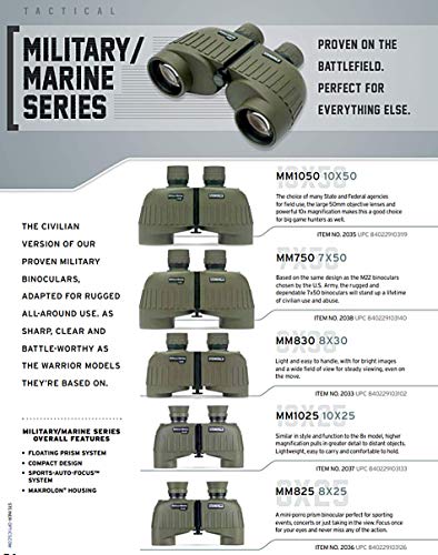 Steiner Military-Marine Series Binoculars, Lightweight Tactical Precision Optics for Any Situation, Waterproof, Green, 8x30