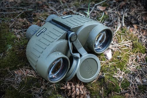 Steiner Military-Marine Series Binoculars, Lightweight Tactical Precision Optics for Any Situation, Waterproof, Green, 8x30