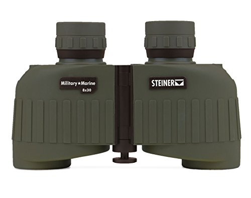 Steiner Military-Marine Series Binoculars, Lightweight Tactical Precision Optics for Any Situation, Waterproof, Green, 8x30