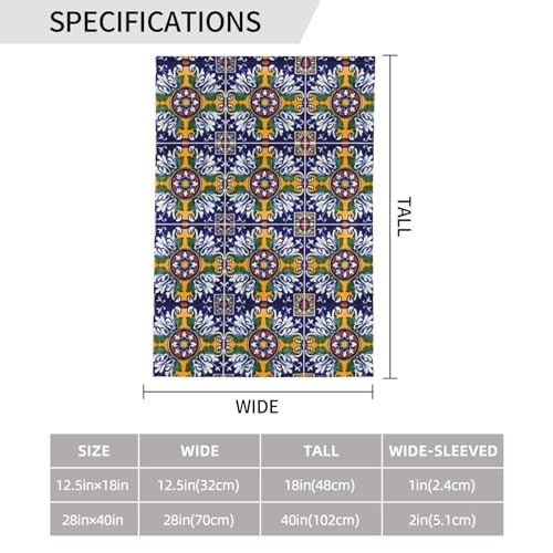 Mexican Talavera Tile Pattern Garden Flag - Vibrant Double Sided Garden Flag - Yard Decorating Flag Garden Flag Decoration - Outdoor Flag Decorator'S Favorite