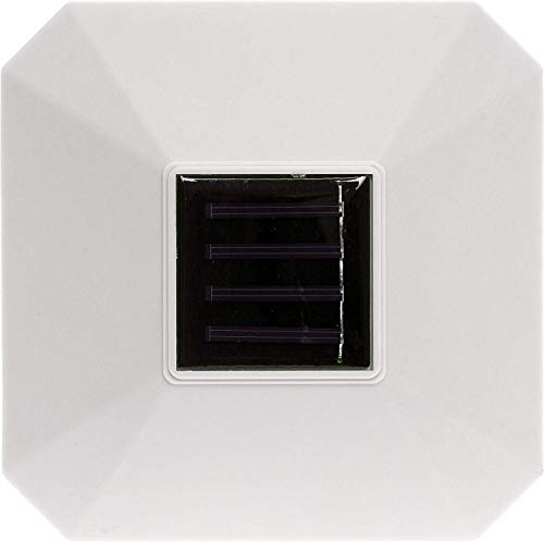 2 Pack Solar Power Garden Sun Light 5"x5" Post Cap Light (Off White)