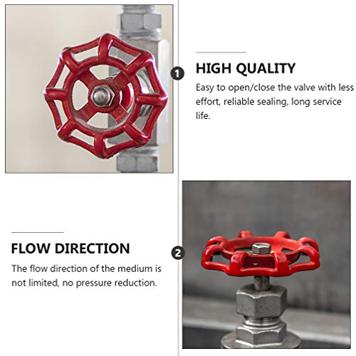 balacoo Outdoor Faucet Knobs Replacement, 10pcs Metal Outside Faucet Handle Round Wheel Handle (66mm