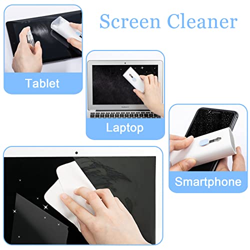 Laptop Screen Keyboard Earbud Cleaner Kit for Airpods Pro MacBook iPad iPhone iPod, walrfid Touchscreen Airpod Cleaning Pen Brush Tool Key Remover for PC Monitor TV Phone Computer Headphone - Blue