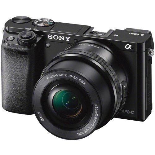 Sony Alpha a6000 Mirrorless Camera with 16-50mm and 55-210mm Lenses ILCE6000Y/B with Soft Bag, 64GB Memory Card, Card Reader, Plus Essential Accessories