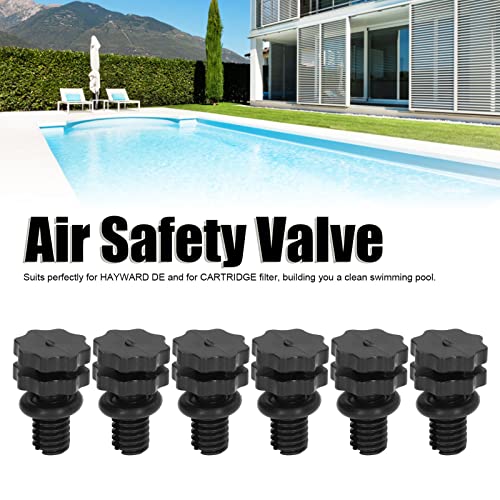 Household garden products 6Pcs Vent Valve Air Safety Exhaust Pool Filter Accessory Set Kit for DE Pool Cleaning Tools
