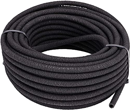 Raindrip 015005T 1/4-Inch by 50-Feet Porous Soaker Tubing, x Foot, Black & Orbit DripMaster 67431 1/4-Inch Barb Assortment, 30-Pack