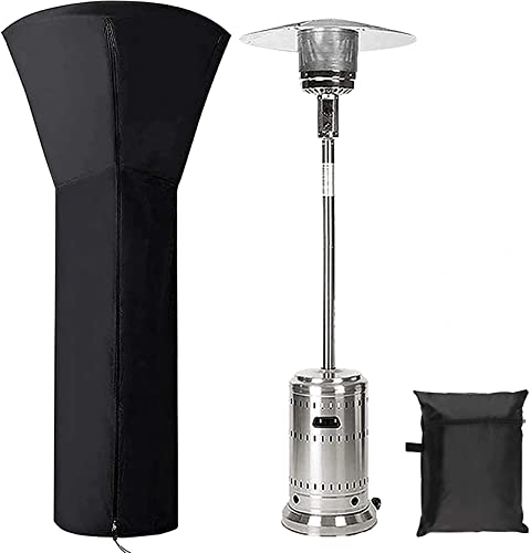 FANSHIDI Patio Heater Covers, Waterproof with Zipper Heater Cover for Outdoor, 24 Months of Use (89''Xx 33inch x 19inch),Black