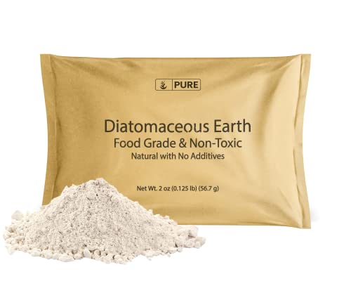 PURE ORIGINAL INGREDIENTS Diatomaceous Earth (2oz) Natural Multipurpose Household Essential, Freshwater DE