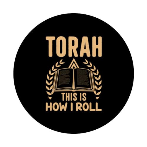 Simchat Torah Scroll This Is How I Roll Bar Bat Mitzvah Gift PopSockets Standard PopGrip