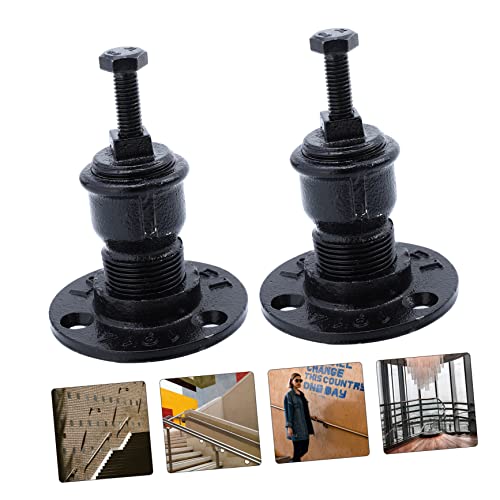 BETOOKY 2pcs Stair Bracket Staircase Brackets Handrail Holder Rail Support Bracket Wall Rail Bracket Railing Holder L Brackets for Shelves Handrail Bracket Metal Accessories Iron