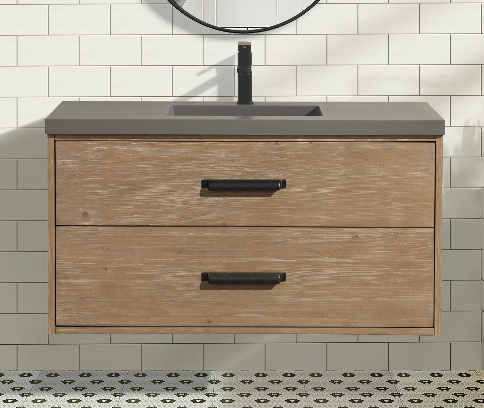 Ari Kitchen & Bath Kane 42" Bathroom Vanity Weathered Fir