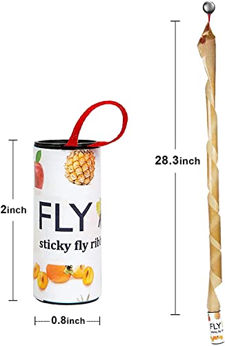Stingmon 20 Rolls Sticky Fly Strips, Fly Traps for Indoor, Fly Traps Outdoor, Fruit Fly Glue Traps, Fly Ribbon Fly Paper Fly Tape Fly Catcher Killer for Gnat