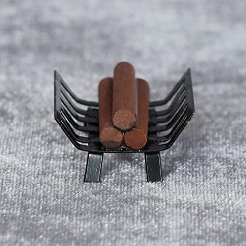 Gazechimp 1:12 Miniature Wood Firewood Rack Holder Cooking Tool Garden Decoration