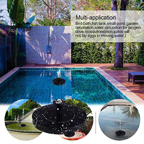 XXXDXDP Hone Decor Solar Pump Standing Floating Solar Bird Bath Water Pumps Pond Pool Garden Yard