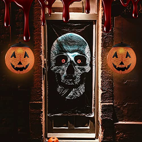 Halloween Pumpkin Hanging Solar Lights - ๐ฎ๐ฌ๐ฎ๐ฏ ๐ก๐ฒ๐๐ฒ๐๐ Halloween Decoration Outdoor, Waterproof Halloween Spooky Hanging Lights for Outdoor, Tree Decor, Garden or Yard, Outside Entryway, Porch