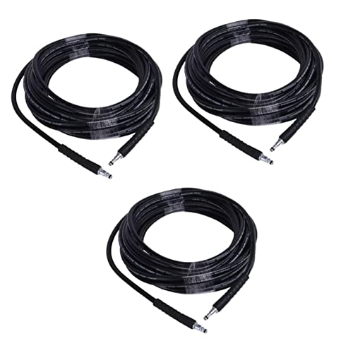 COLLBATH 3 pcs Water Softener M Pressure Black and Connectionblack Hosepipe Quality Car Garden Heater - Heavy Pump Female Washers Washer Rubber Flex Washing Thick Cleaning Connectionm