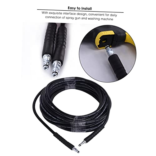COLLBATH 3 pcs Water Softener M Pressure Black and Connectionblack Hosepipe Quality Car Garden Heater - Heavy Pump Female Washers Washer Rubber Flex Washing Thick Cleaning Connectionm