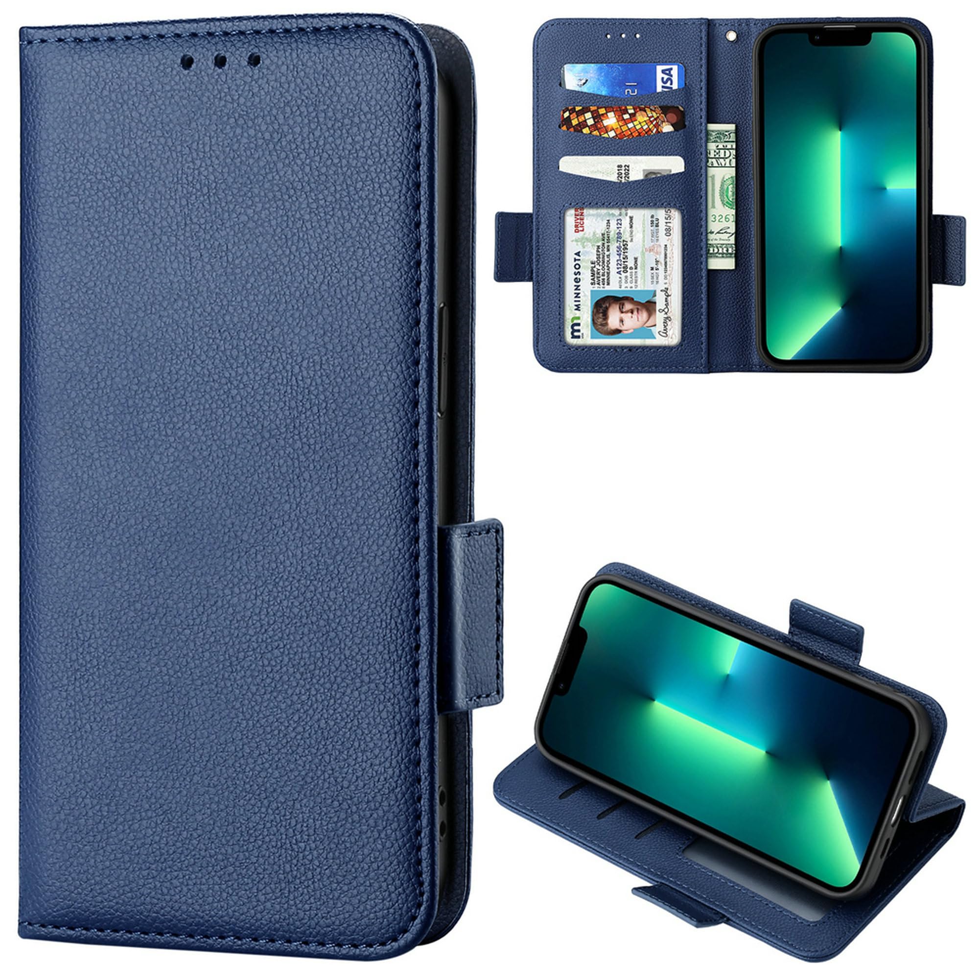 SHAMMA Case for Xiaomi Poco M5 Case Compatible with Xiaomi Poco M5 Phone Case Cover PU Leather Wallet Case LZW-LS200