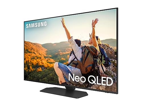 Samsung QN55QN90CAFXZA 55 Inch Neo QLED Smart TV with 4K Upscaling with a CR-STEALTHBAR Desktop Soundbar with Bluetooth (2023)