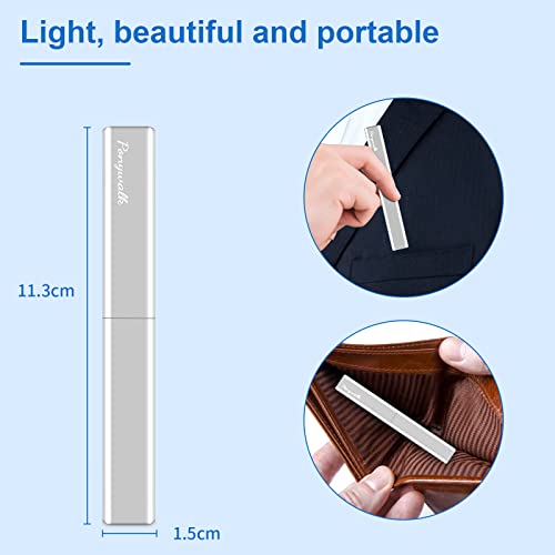 Ponywalk Cleaner Kit for Airpods, Decompression Design Aluminum 5 in 1 Cleaning Kit, for Airpods, for iPhone, for Camera, for Lego, for VR (Sliver)