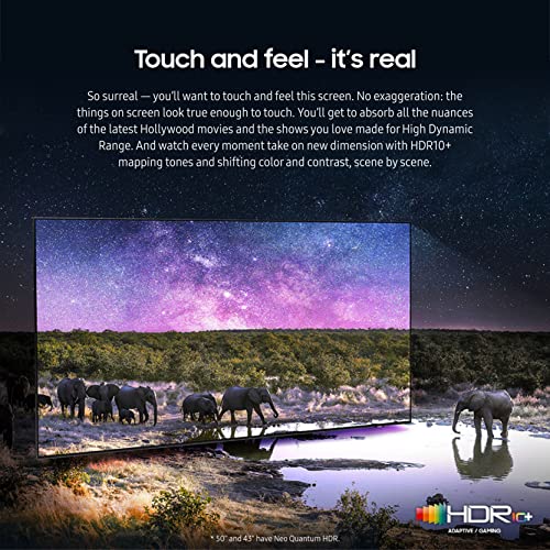 Samsung QN55QN90CAFXZA 55 Inch Neo QLED Smart TV with 4K Upscaling with a CR-STEALTHBAR Desktop Soundbar with Bluetooth (2023)