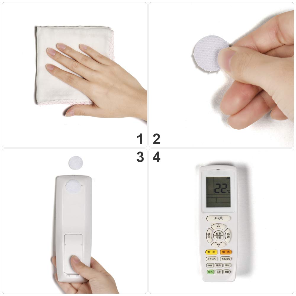Self Adhesive Dots, 1000Pcs(500 Pair Set) 0.39 Inch / 10mm Diameter Hook and Loop Dots Tape, 10mm Nylon Sticky Back Coins, Suitable for Classroom, Office, Home, White