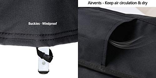 Rilime Fire Pit Cover, 31 Inch Square Firepit Covers 30x30 for Outdoor Gas Fireplace, Fire Pit Table Covers Square - 31 X 31 X24 Inch