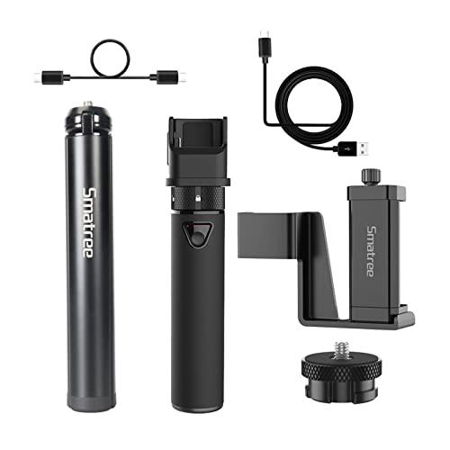 Smatree Portable Osmo Pocket 2 PowerStick(PowerBank) Compatible for DJI Osmo Pocket 2 & DJI Osmo Pocket 1, Handheld Smartphone Holder Mount Bracket with Tripod for Osmo Pocket Camera