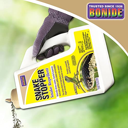 Bonide Snake Stopper Snake Repellent, 4 lb. Ready-to-Use Granules for Outdoor Pest Control, People & Pet Safe