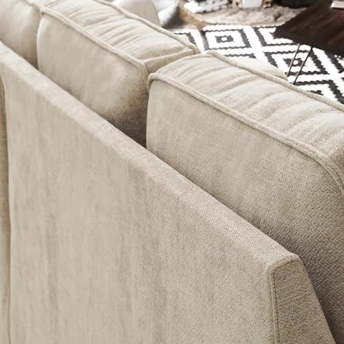 Harkawon 98.6β Sectional Sofa Couches, Convertible L Shaped Couch for Living Room, Chaise with Storage, Chenille Removable Cover, Couches for Apartment,Dorm, Office