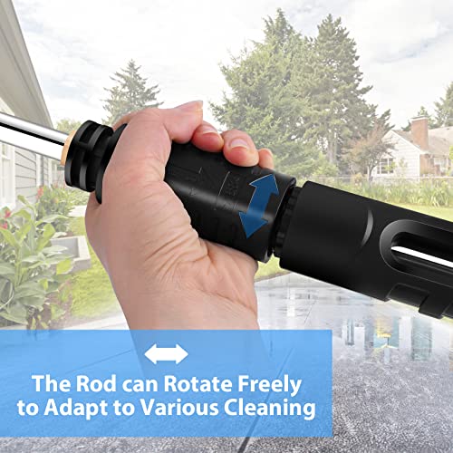 WHOLESUN πππππππ π·πππππππ πΎπππππ, 1900W High Power Washer π.π³π ππ£π Powerful Machine, Self Assembled, Rotatable Iron Spray Lance and 5 Nozzles for Patio, Garden, Car (Blue)