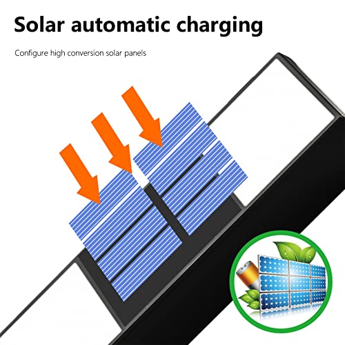 Solar Wall Light, Up and Down Illuminate, Outdoor Sunlight Lamp, Ip65 Waterproof, Long Endurance Time, Modern Decor for Home Garden Porch, Black ,with 6 Led Lamp Beads