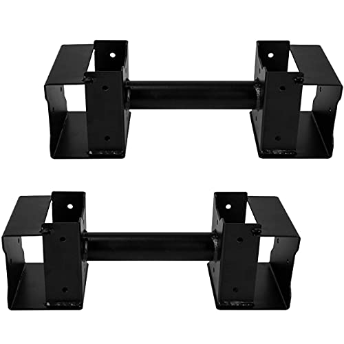 Qualward Outdoor Firewood Rack, Firewood Log Rack Bracket Kit, Fire Wood Log Storage Stand for Indoor Outdoor Fireplace Rack, Firewood Log Storage Rack Holder-Adjustable to Any Length