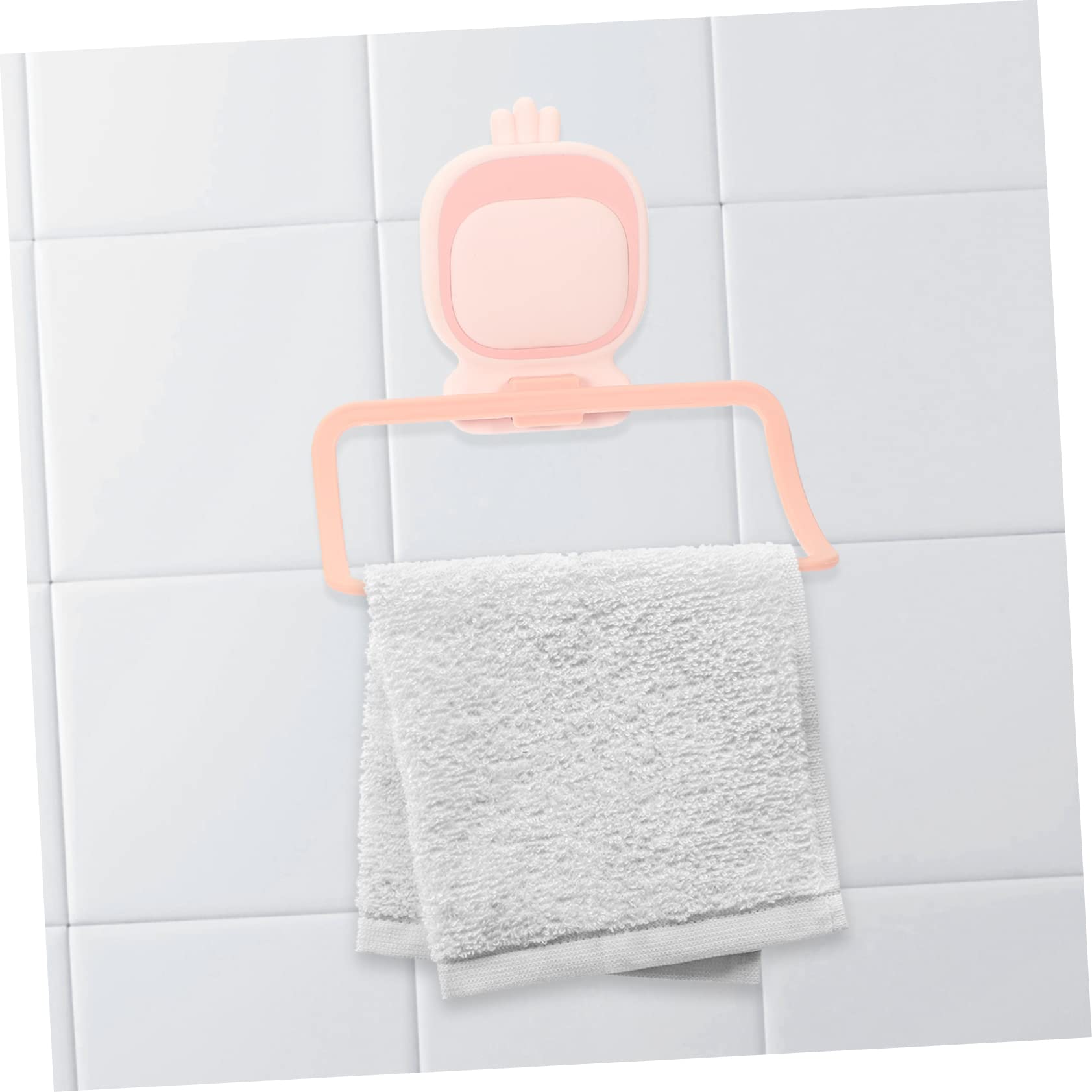 Alipis 6 Pcs Towel rack single towel bar hand towel storage towel ring holder blanket storage for living room wall mounted towel holder towel hanger for bathroom set child no trace pp