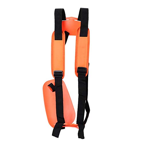 Fdit Double Shoulder Trimmer Shoulder Strap Harness Garden Brush Cutter Lawn Mower Nylon Belt fit for Brush Cutter Trimmer Kit