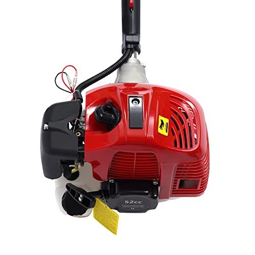 DYRABREST Sweeper Machine, 52CC 2-Strock Walk Behind Cleaning Machine,2.3HP Handheld Nylon Brush Broom Sweeper Gas Powered for Concrete Driveway Sidewalks Turf Lawn Garden Snow
