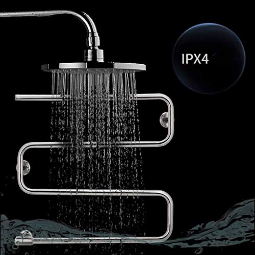 AFLHYJK Steel Electric Towel Rack - Stainless Steel Free Standing Electric Heated Towel Warmer Laundry Drying Rack