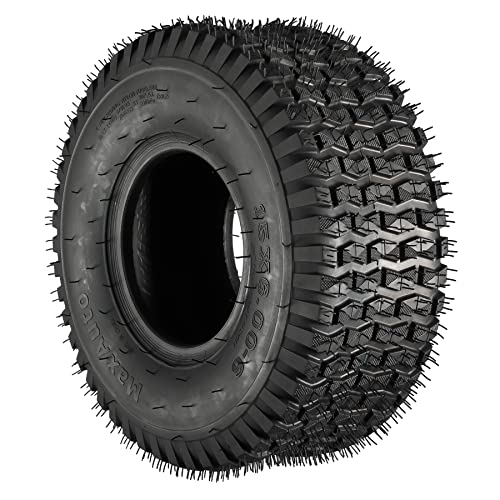 MaxAuto Lawn & Garden Tire 15X6-6 4PR Tubeless, 2Pcs