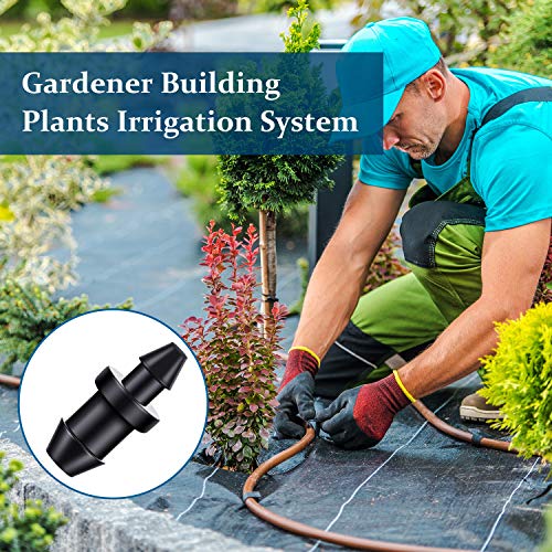 150 Pieces Drip Irrigation Plug irrigation goof plug 1/4 1/2 Drip Irrigation Tube End Closure Hole Plugs for Home Garden Pipe Supplies