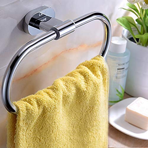 AFLHYJK All Copper Towel Rack-Bathroom Hardware Accessory Hand Towel,Wall Mounted,Oval Pedestal