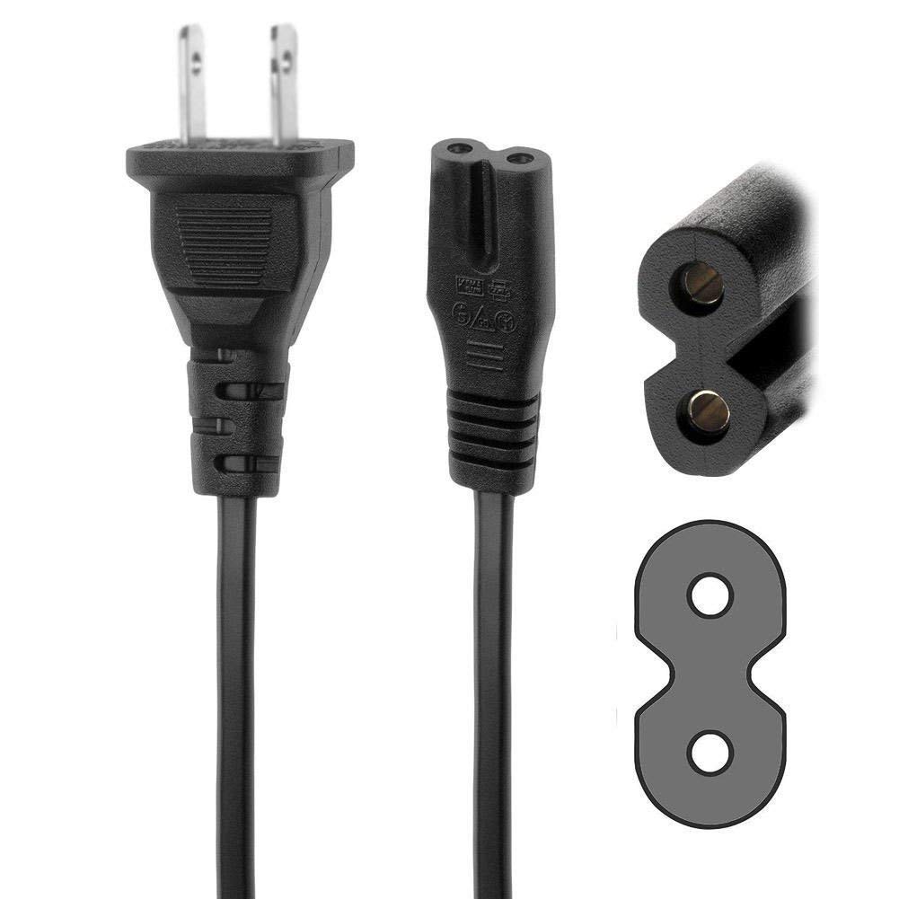 J-ZMQER 5ft AC Power Cord Cable Compatible with Sony KDL-46NX700 KDL-46NX800 KDL-48W650D 2-Prong
