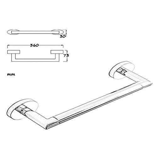 AFLHYJK Towel Rack Holder with Storage Shelf - Metal Organizer for Bath Hand Towels, Washcloths, Bathroom