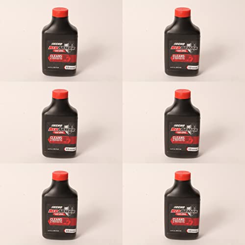 ECHO 6550025 PK6 Red Armor 6.4oz 2-Stroke Oil Mix, 2.5 Gallon (50:1)