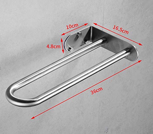 AFLHYJK Metal Wall Mount Towel Rack Holder and Organizer with Storage Shelf for Bathroom Organizing of Washcloths, Hand/Face or Bath Towels