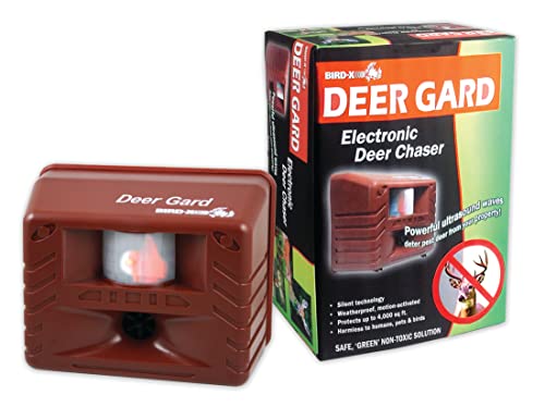Bird-X Deer Gard Ultrasonic Motion-Activated, Covers 4,000 sq. ft.
